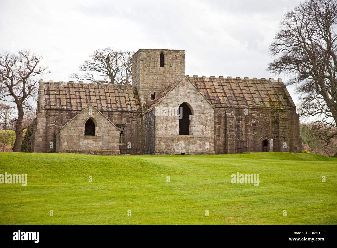 Dunglass Collegiate Church, a ruined but well-preserved 15th century ...