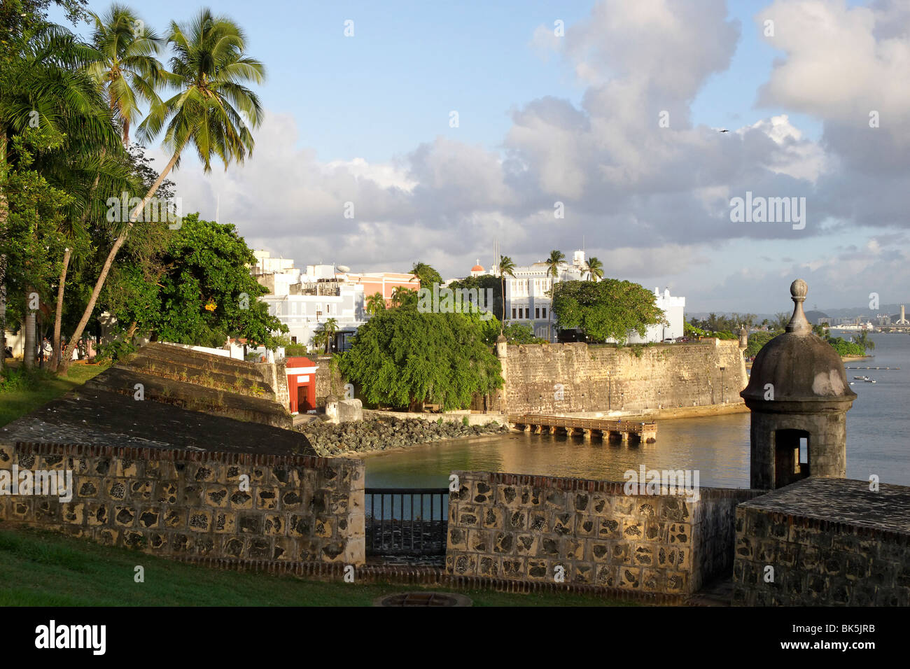 View of the Walls and Gate of Old San Juan, Puerto Rico Stock Photo - Alamy