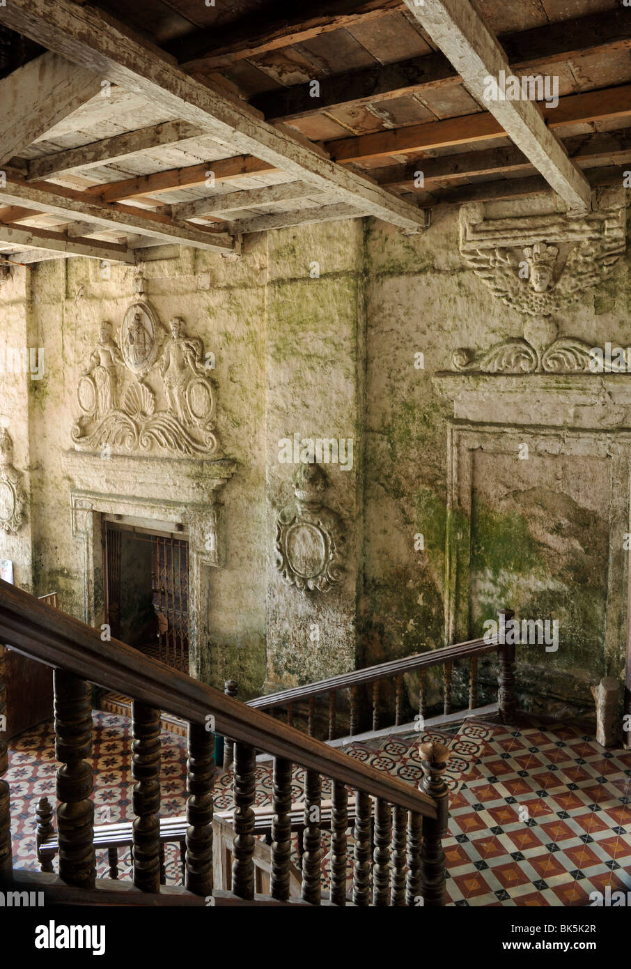Staircase of the Convento of The Church of San Pedro in Loboc, Bohol ...
