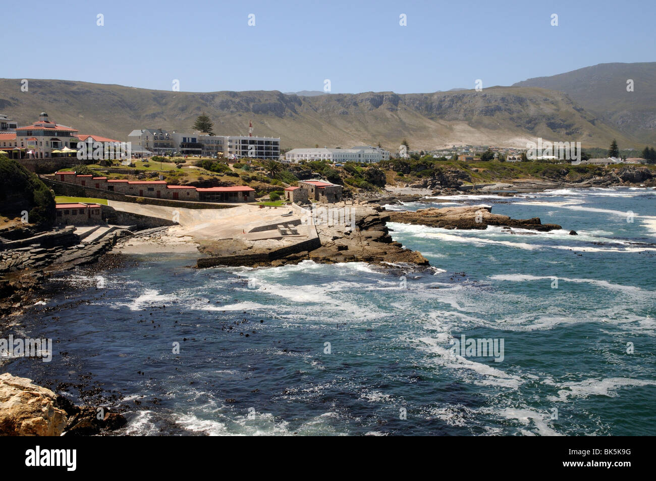 The Old Harbour at Hermanus a seaside resort known for whale watching ...
