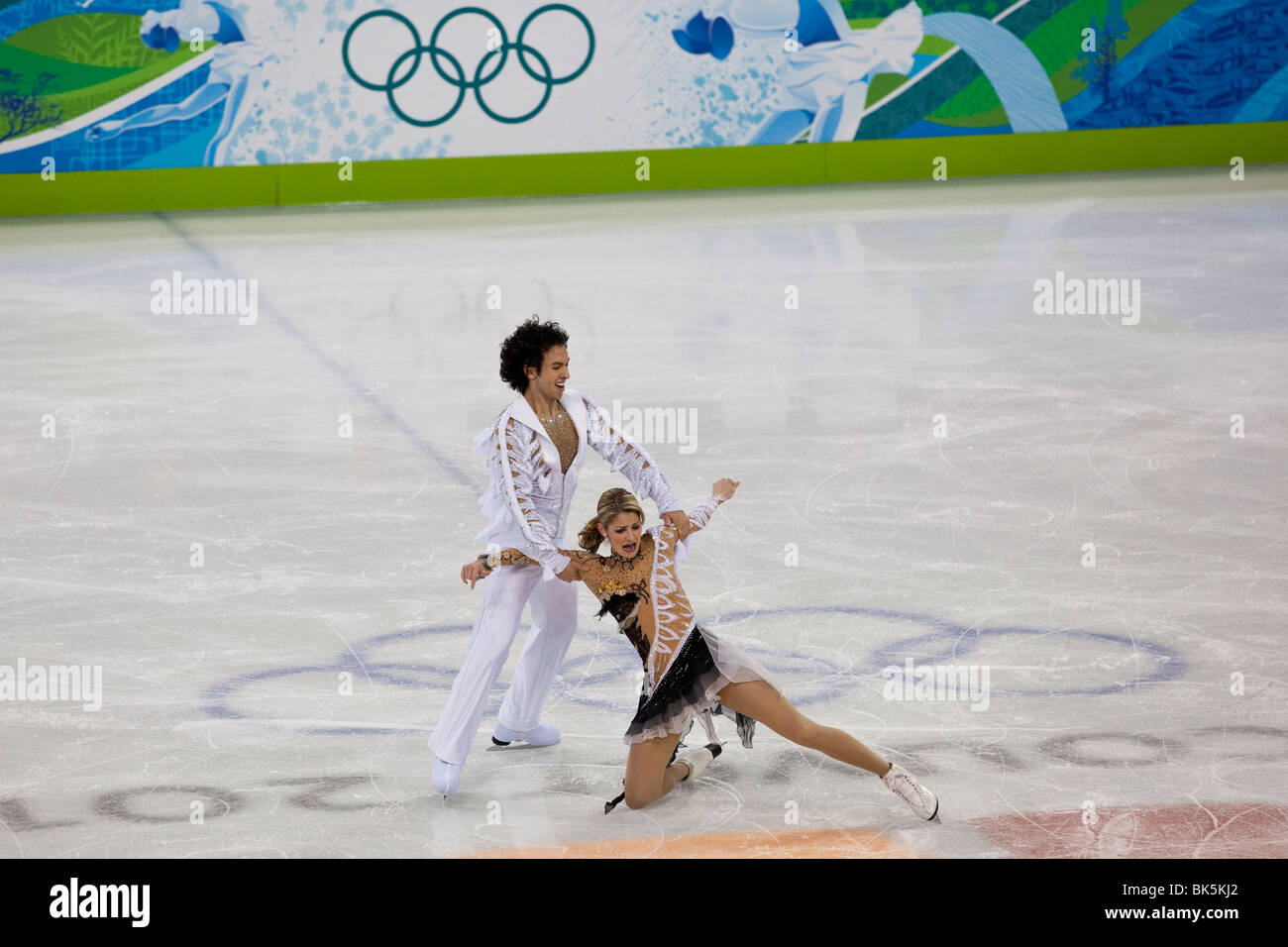 Tanith Belbin and Benjamin Agosto (USA) competing in the Figure Skating ...