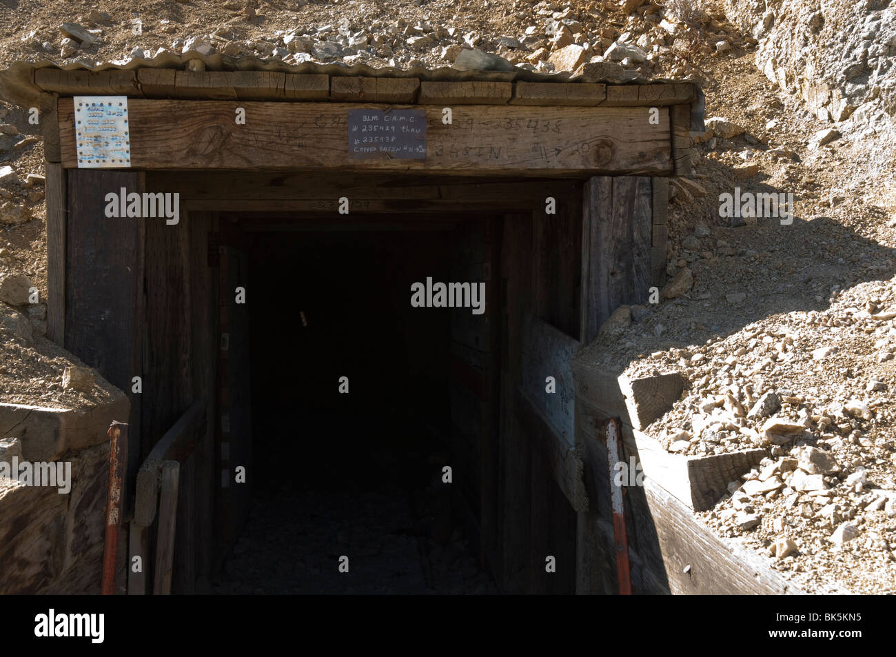 Burro Schmidt tunnel entrance Stock Photo - Alamy