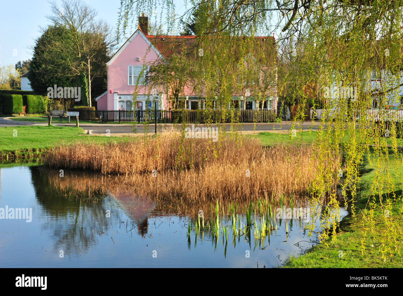 DANBURY, ESSEX, UK - APRIL, 10, 2010: View over the pretty village ...