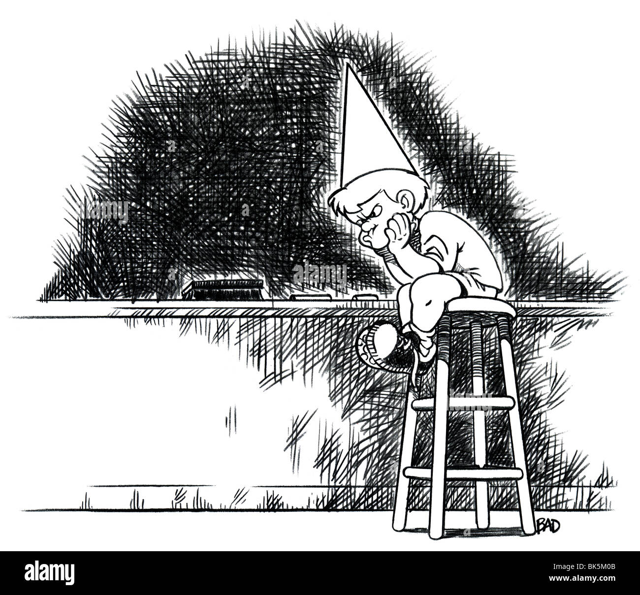 Dunce cap boy hi-res stock photography and images - Alamy