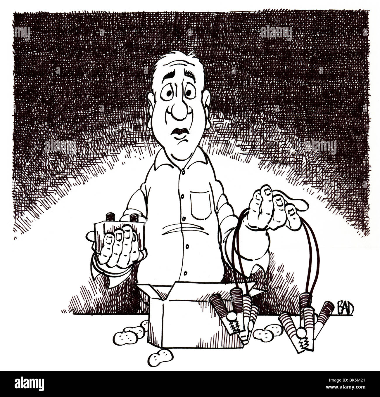 Jump Start, Brian Diskin, (b.20th C./American), Drawing Stock Photo - Alamy