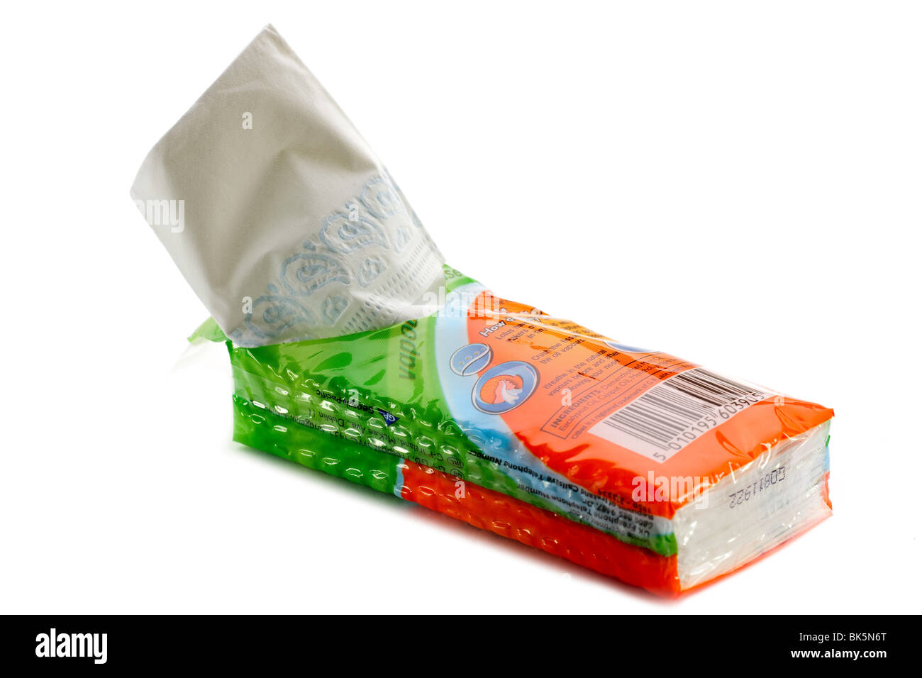 Pack of Olbas vapour release crush tissues Stock Photo - Alamy