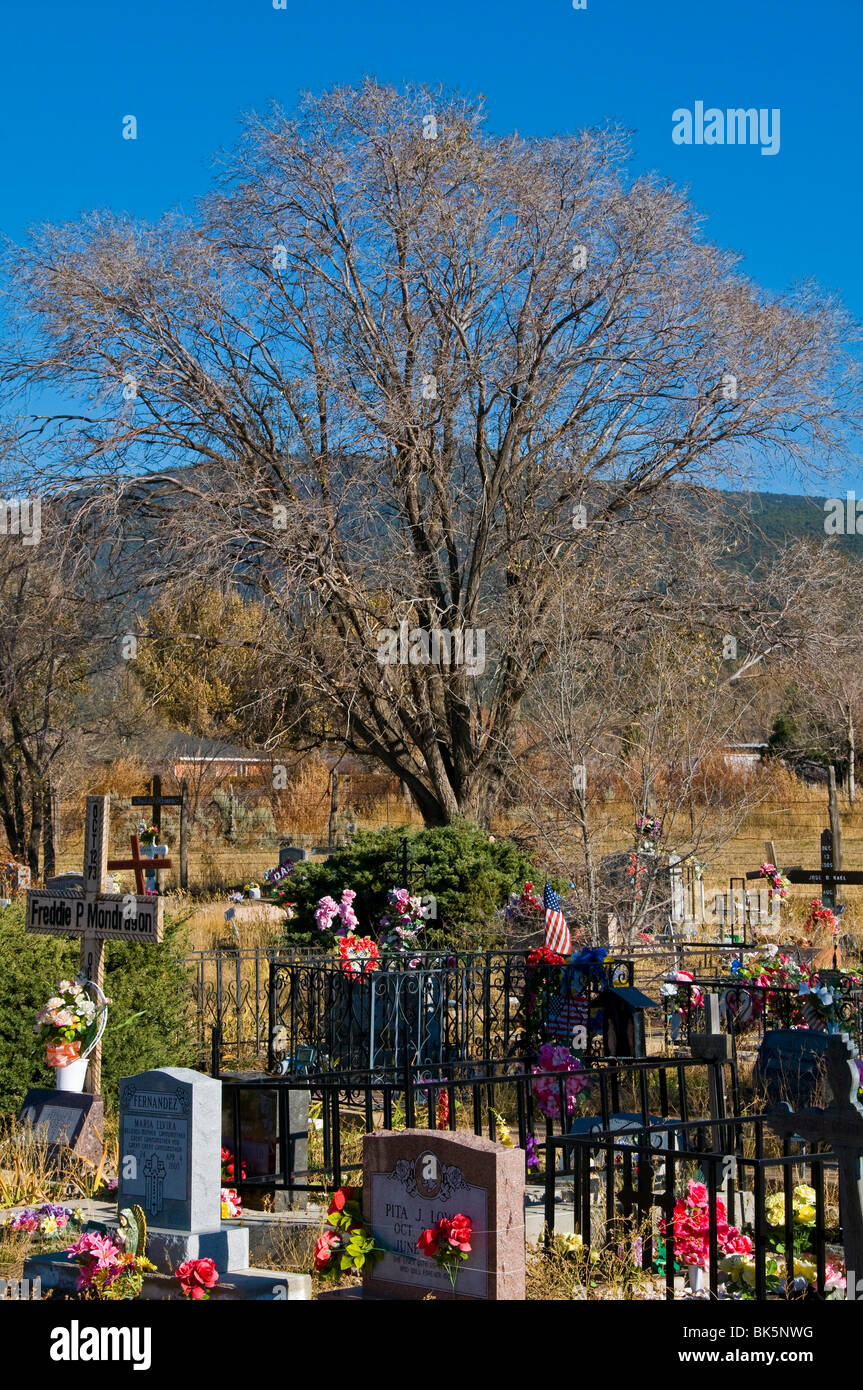 Native cemetery Taos New Mexico Stock Photo - Alamy