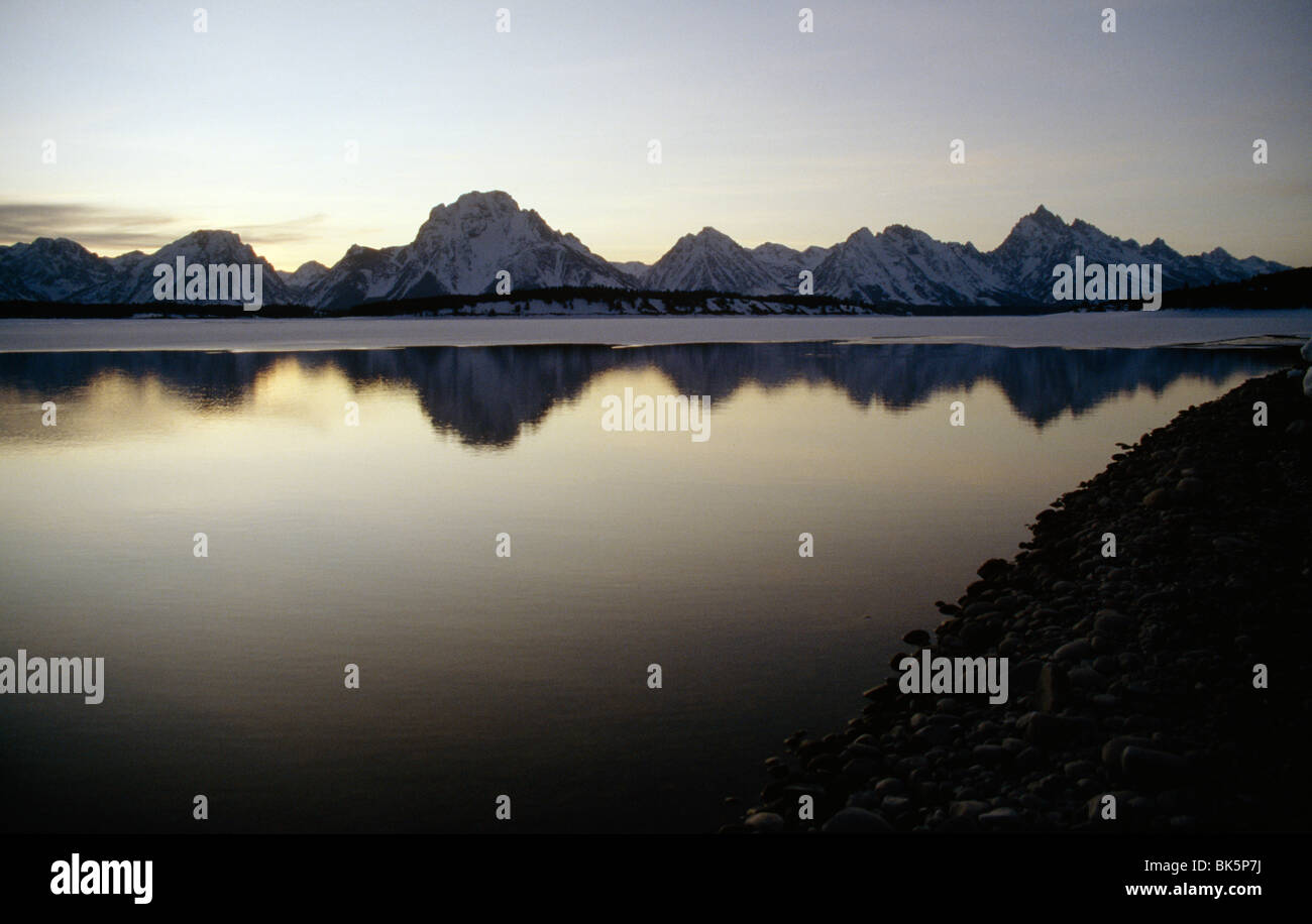Grand Tetons Jackson Lake Grand Teton National Park Wyoming, USA Stock ...