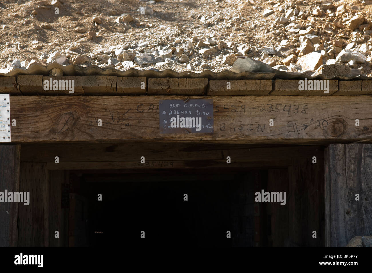 Burro Schmidt tunnel entrance Stock Photo - Alamy