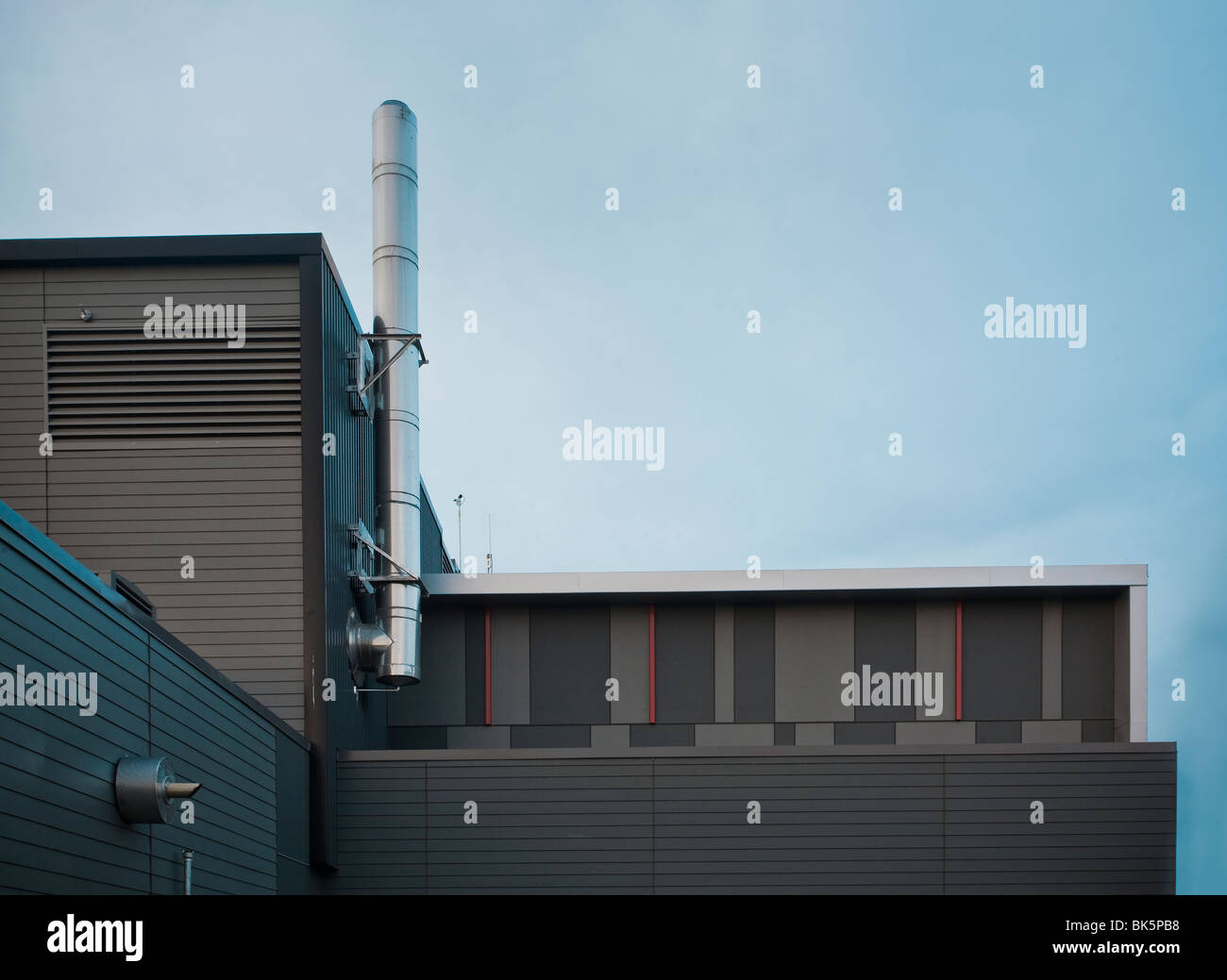 Rear view of a fire station Stock Photo - Alamy