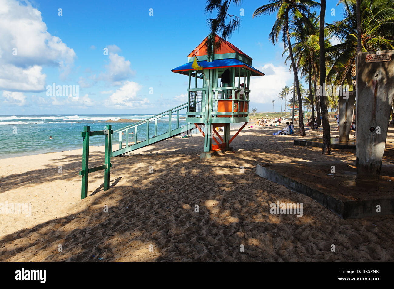 Lifeguard Hut on Escambron Beach, San Juan, Puerto Rico Stock Photo - Alamy