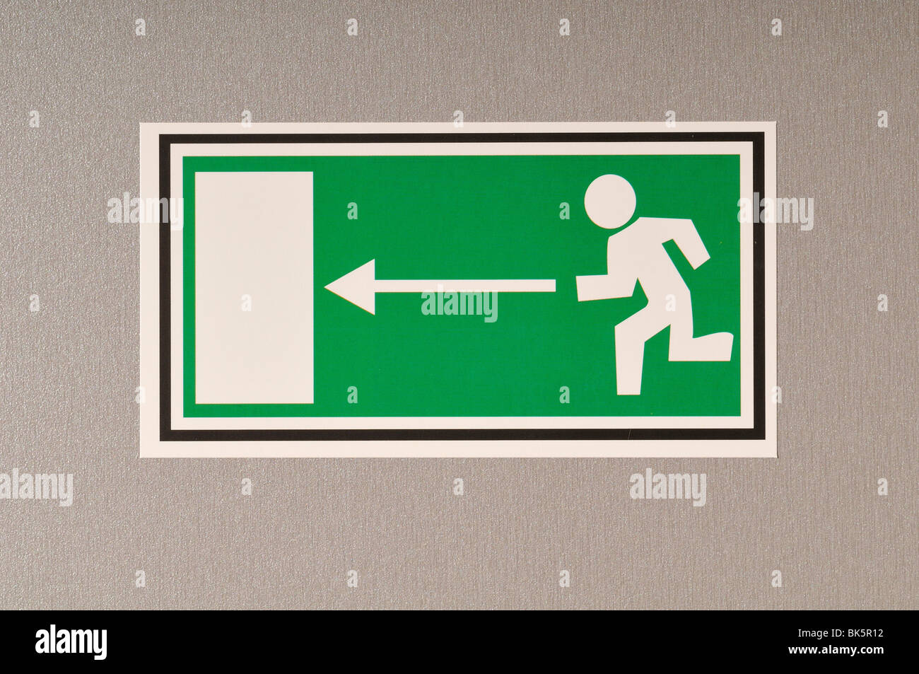 Emergency Exit Sign Stock Photo - Alamy