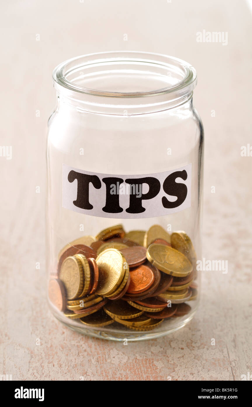 Gratuity jar hi-res stock photography and images - Alamy