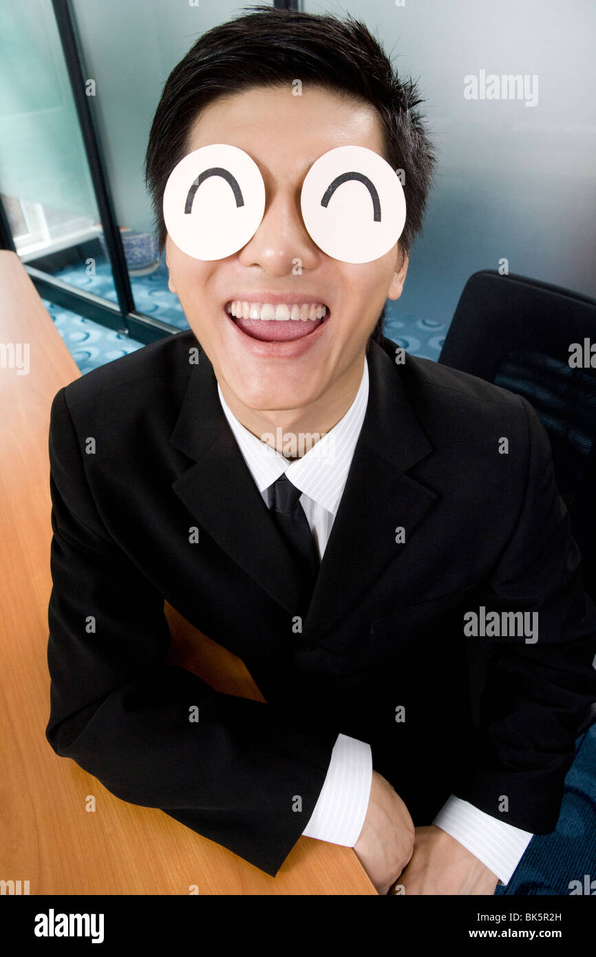 Happy office worker Stock Photo - Alamy