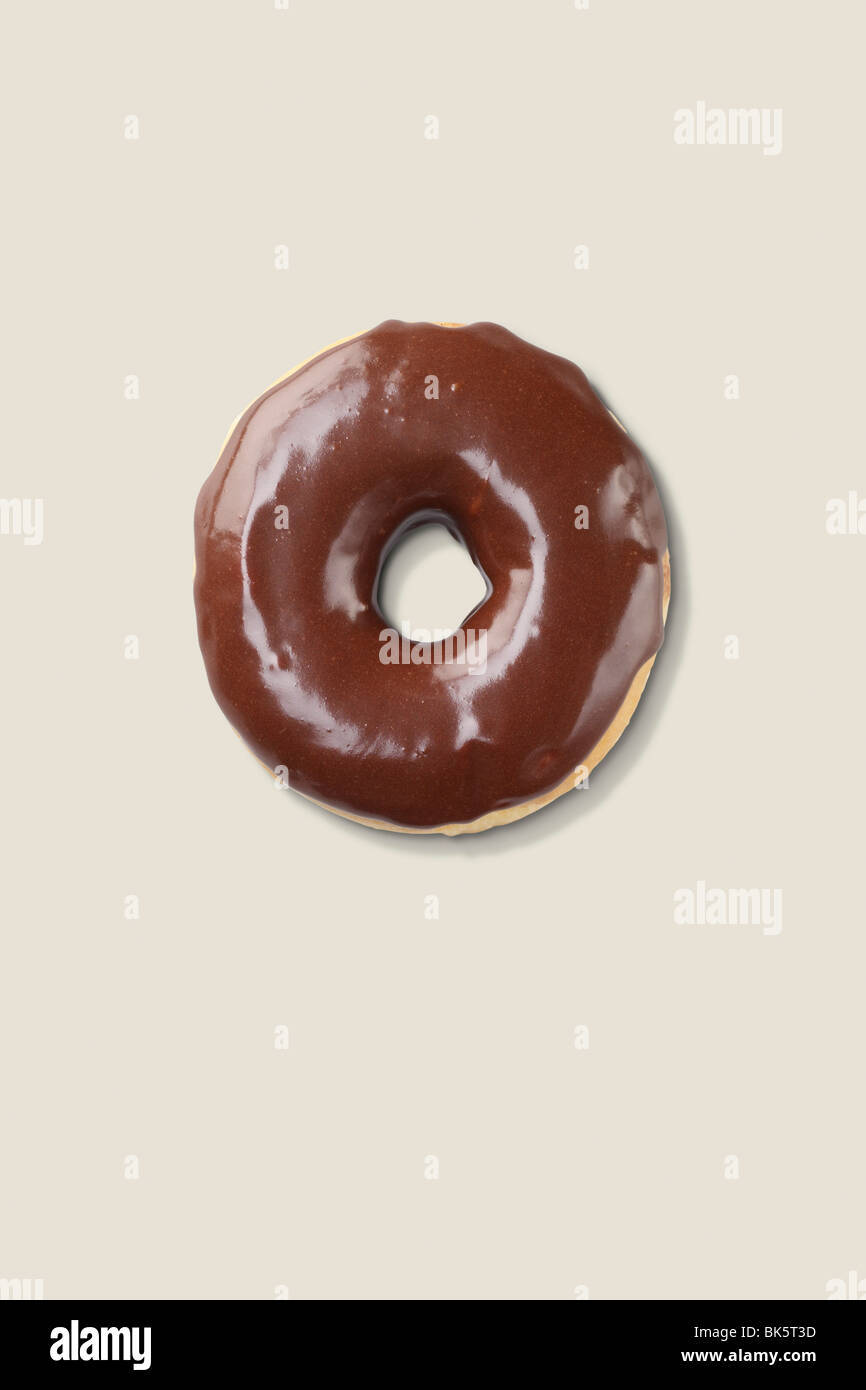 Chocolate Dipped Donut Stock Photo - Alamy