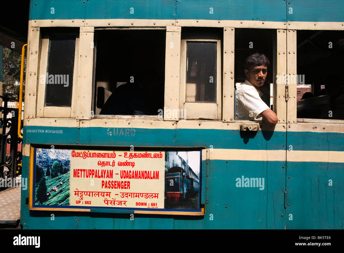 India, Tamil Nadu, Coonor Station Nilgiri Mountain Railway, Indian ...