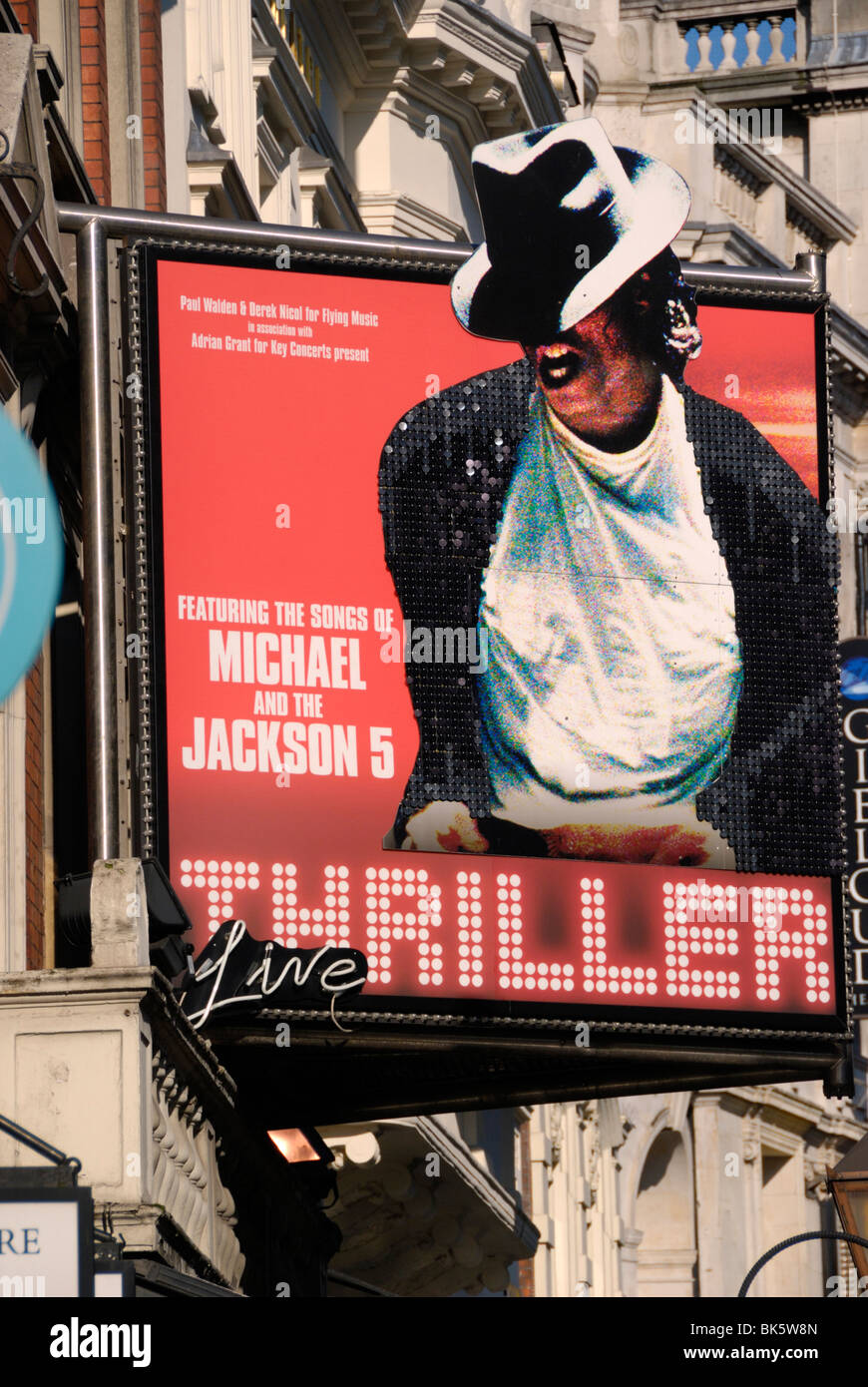 Billboard advertising the musical THRILLER about Michael Jackson ...