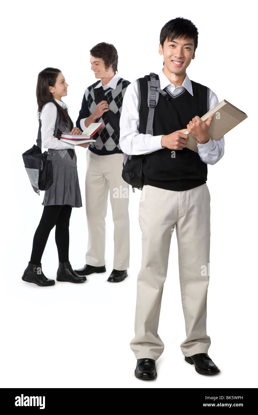Schoolboy uniform back view Cut Out Stock Images & Pictures - Alamy