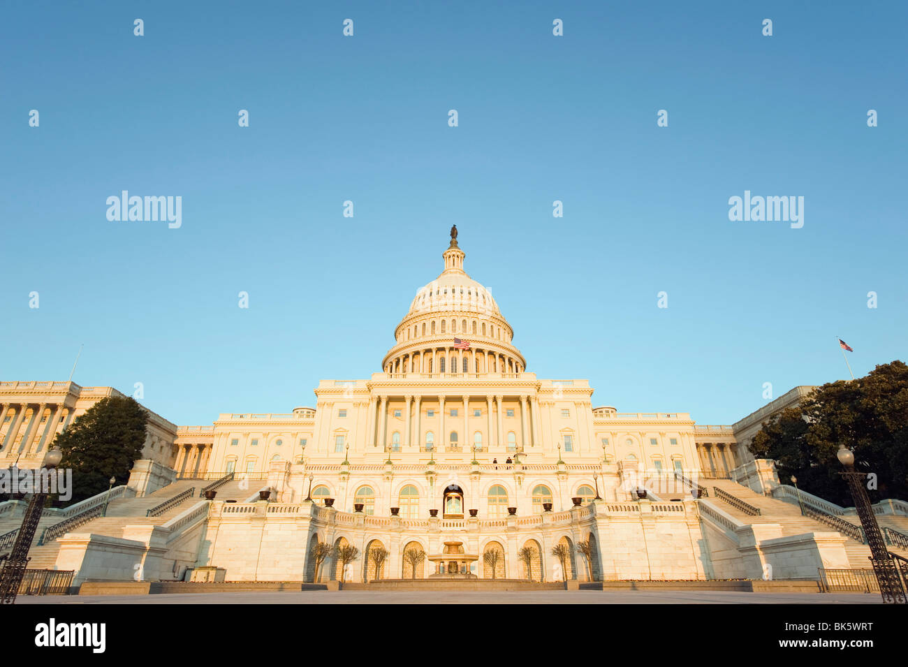 Sunset on The Capitol Building, Capitol Hill, Washington D.C., United ...