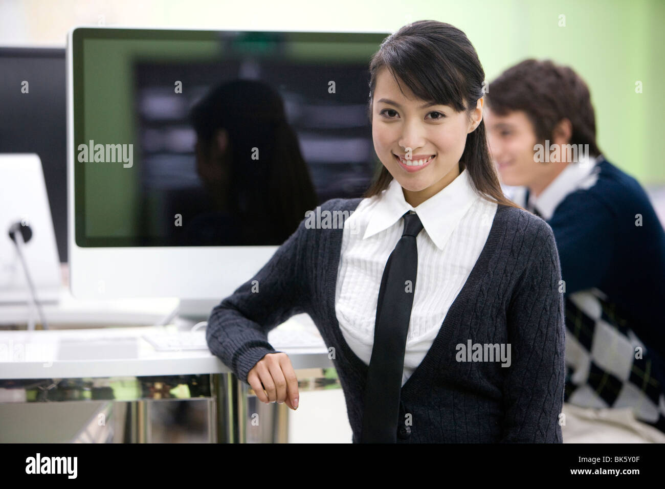 Students in the computer lab Stock Photo - Alamy