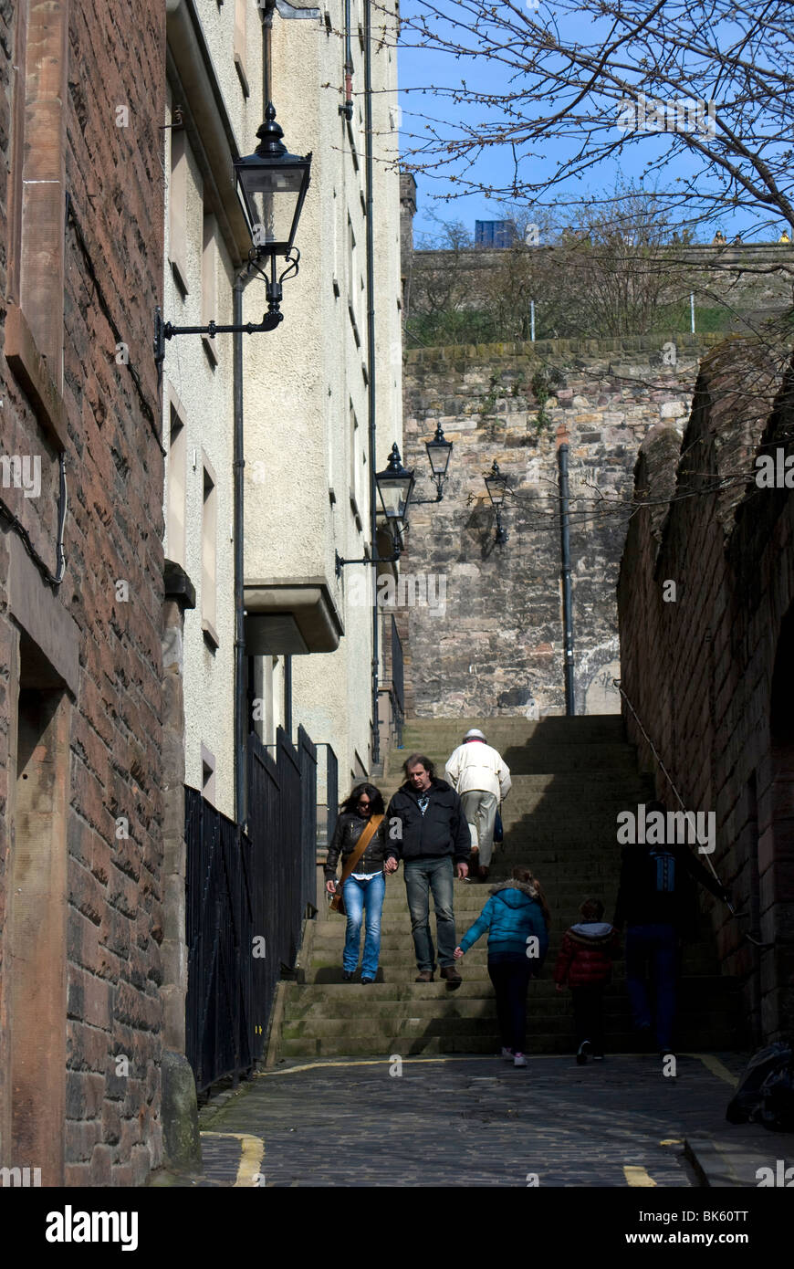 Edinburgh light stairs hi-res stock photography and images - Alamy