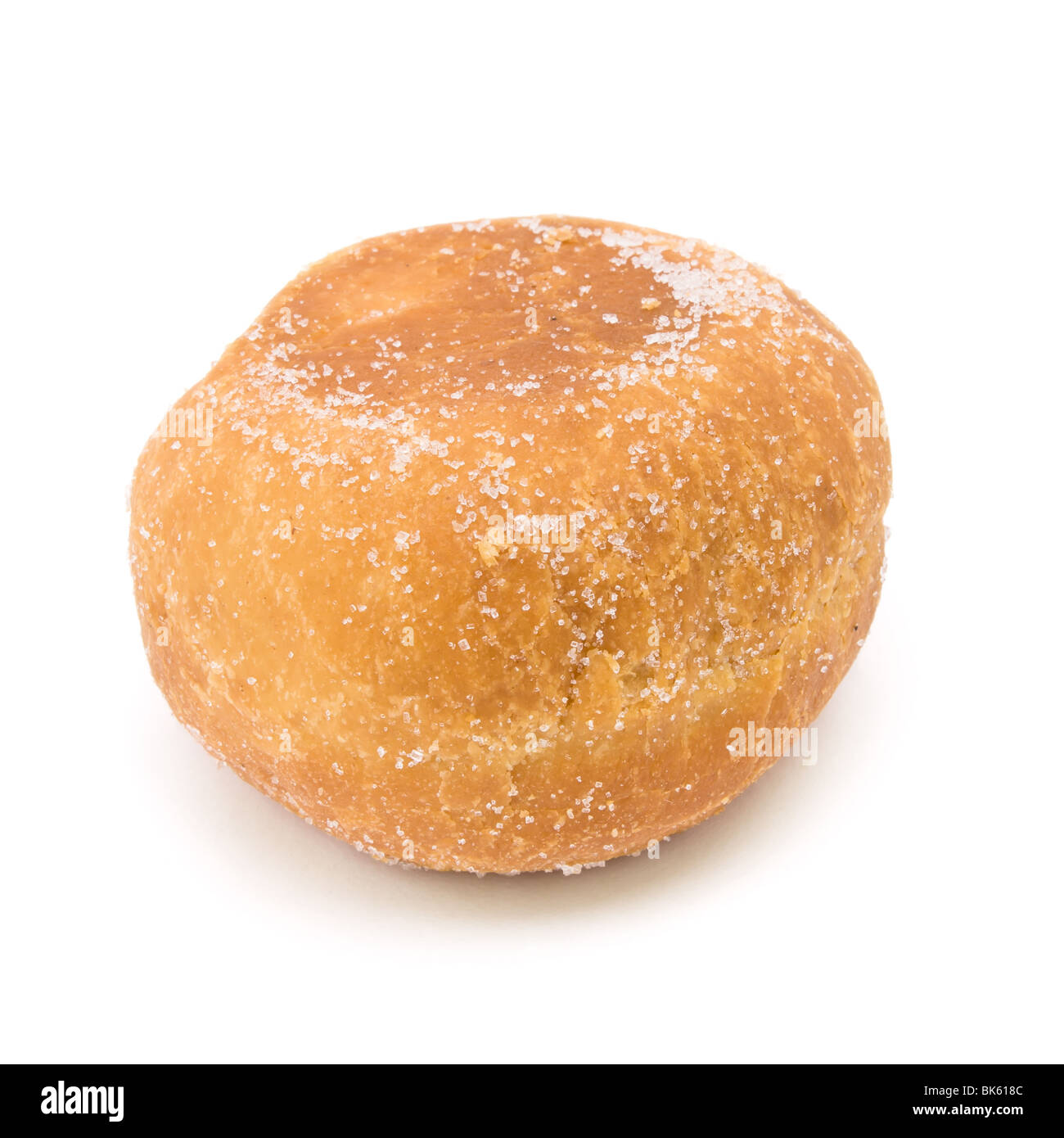 Custard filled Donut isolated against white background Stock Photo - Alamy