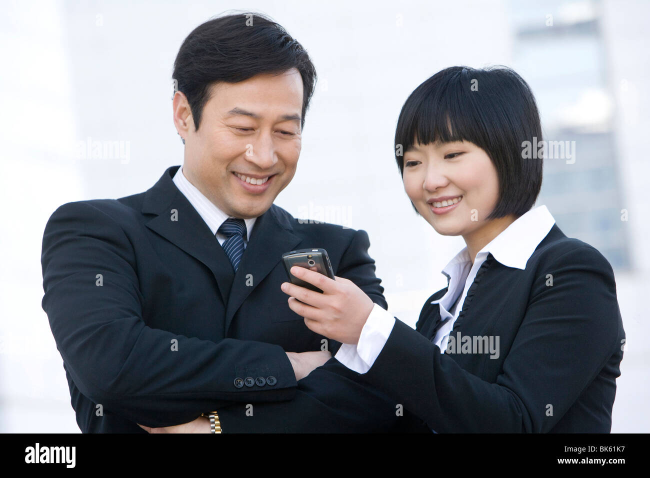 Business People Staying Connected Stock Photo - Alamy