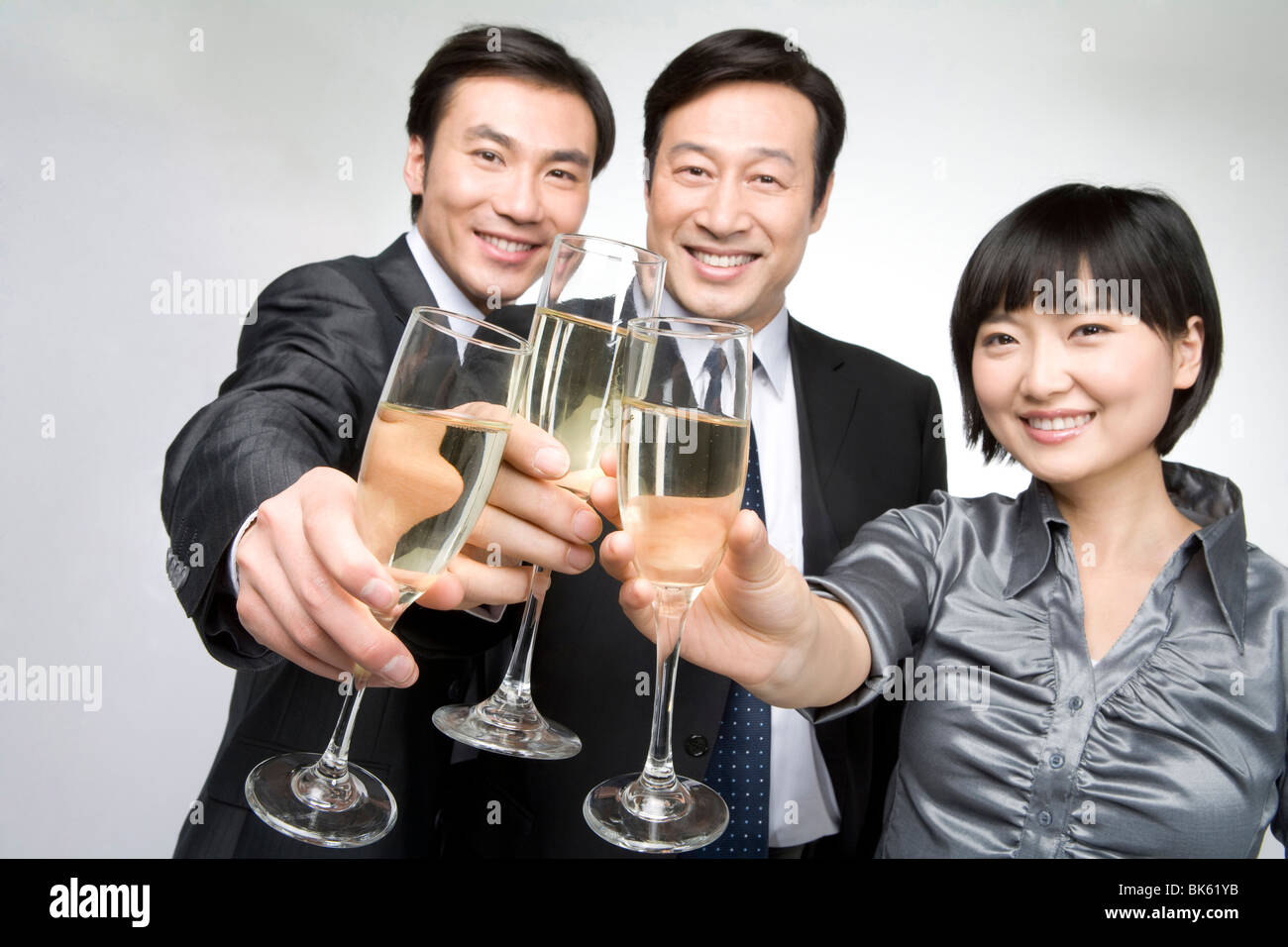 Business team toasting with champagne Stock Photo - Alamy
