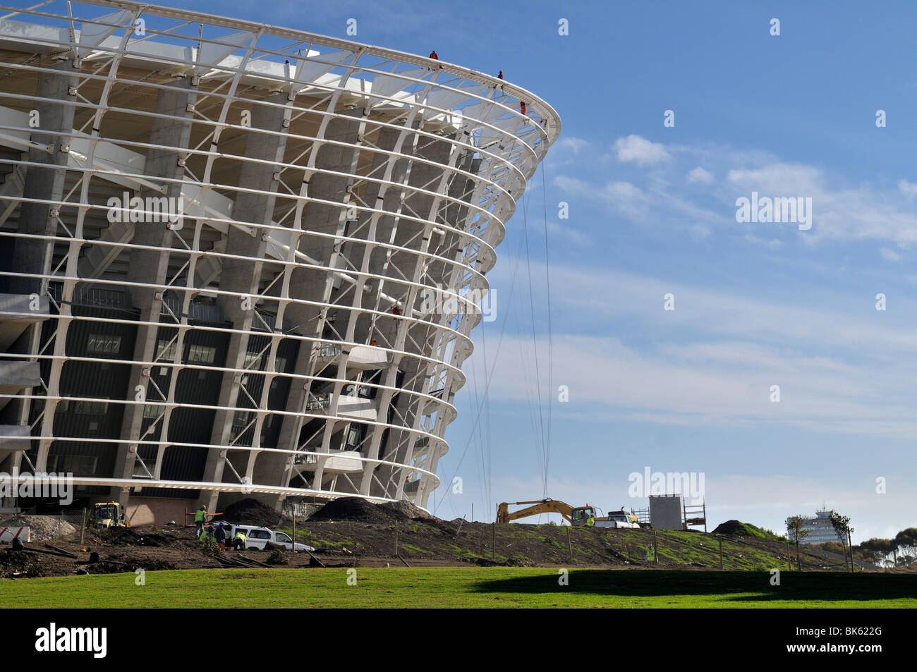 World Cup 2010, Green Point Stadium football stadium construction site ...