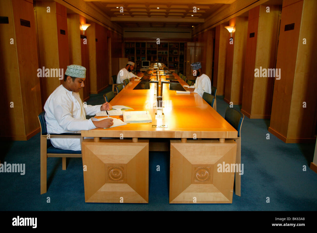 The Library, Sultan Qaboos Grand Mosque, Muscat, Oman, Middle East ...