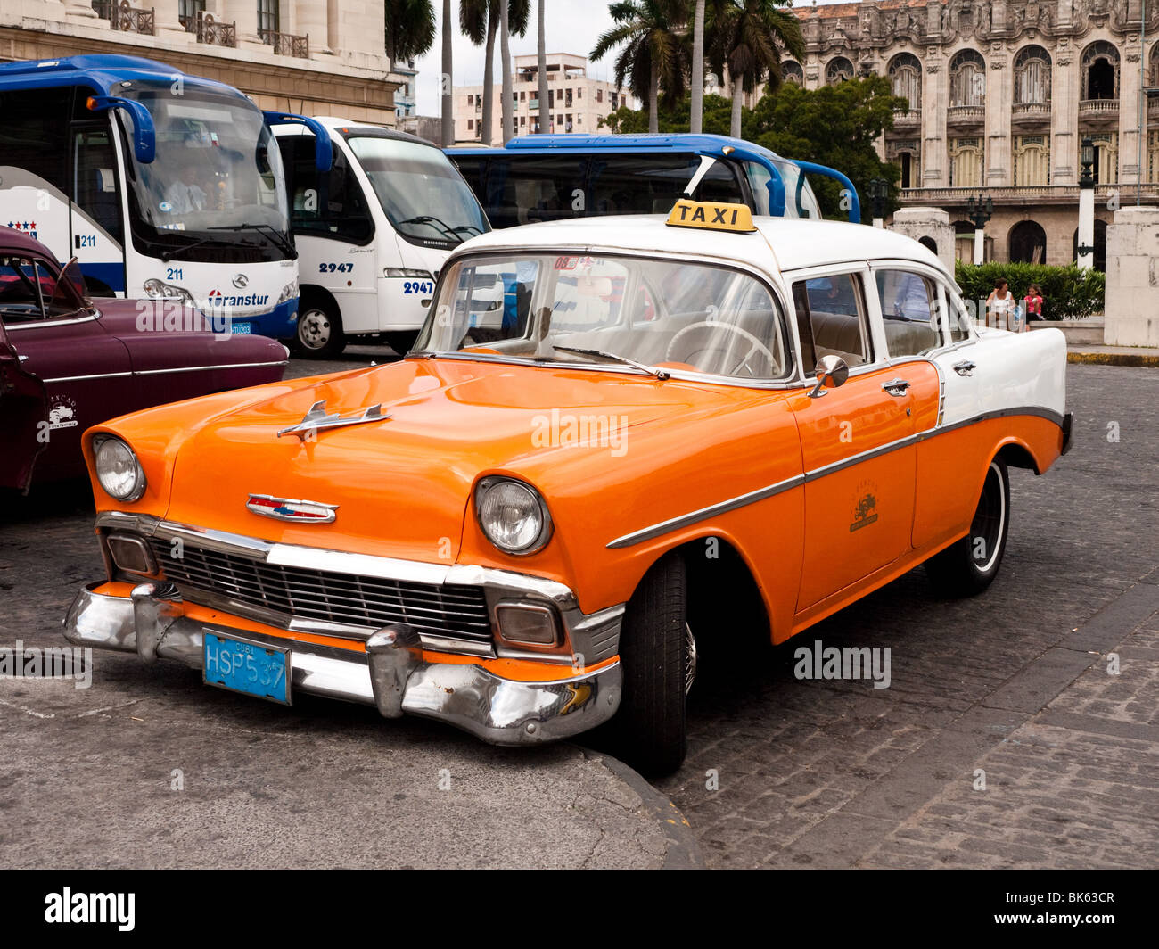 Chevrolet Bel Air 1955 American Car in Havana Old City, Havana, Cuba ...