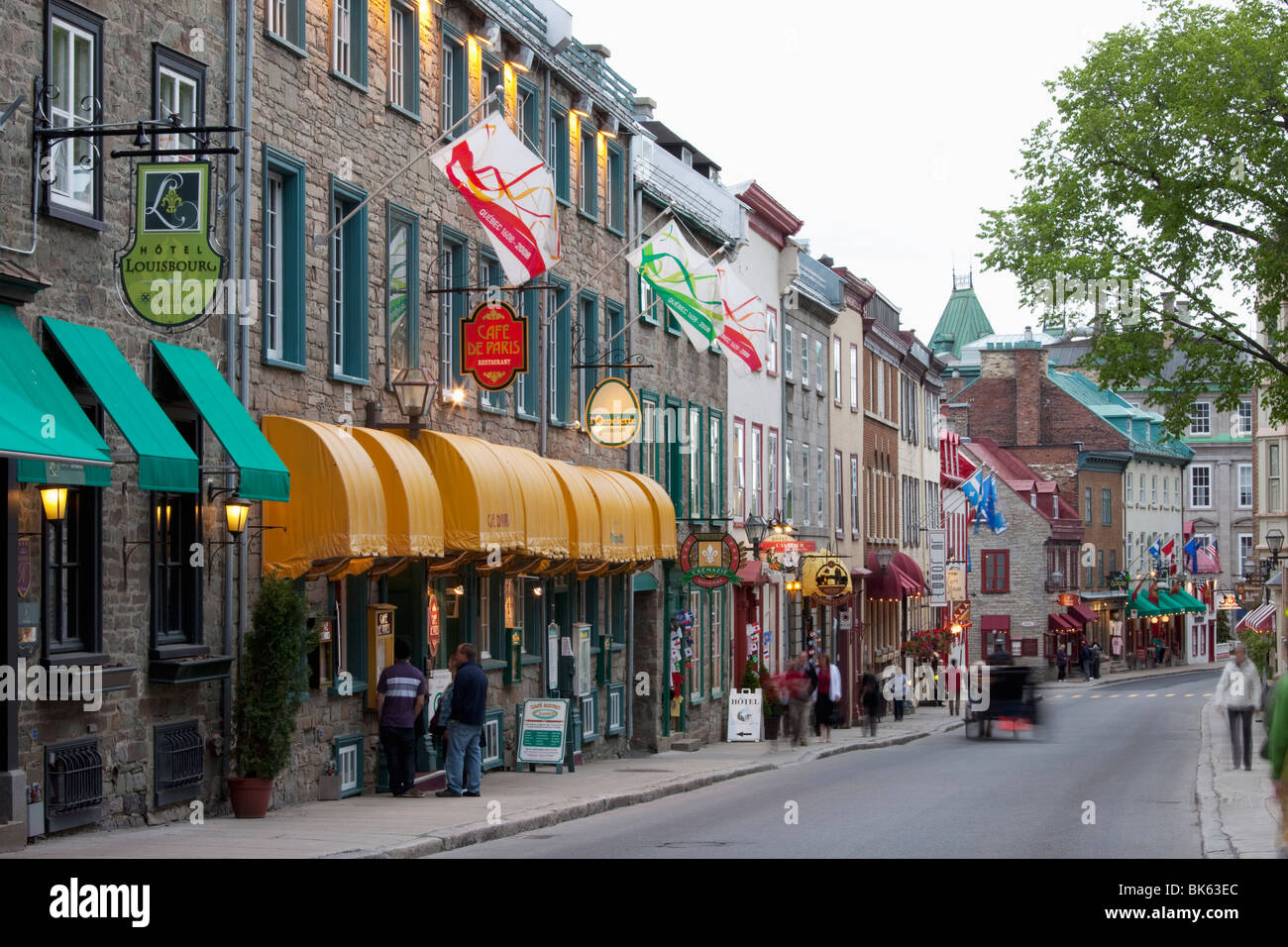 Rue Saint Louis, Quebec City, Quebec, Canada, North America Stock Photo ...