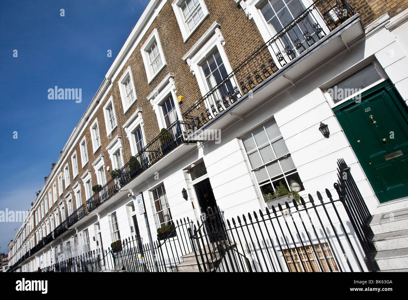 Georgian house fronts. Markham Square, Chelsea, London, England, UK ...