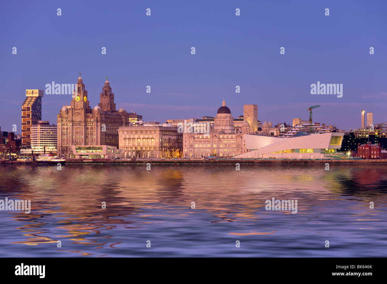 Skyline and Waterfront, Liverpool, Merseyside, England Stock Photo - Alamy