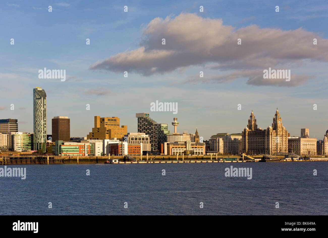 Skyline and Waterfront, Liverpool, Merseyside, England Stock Photo - Alamy