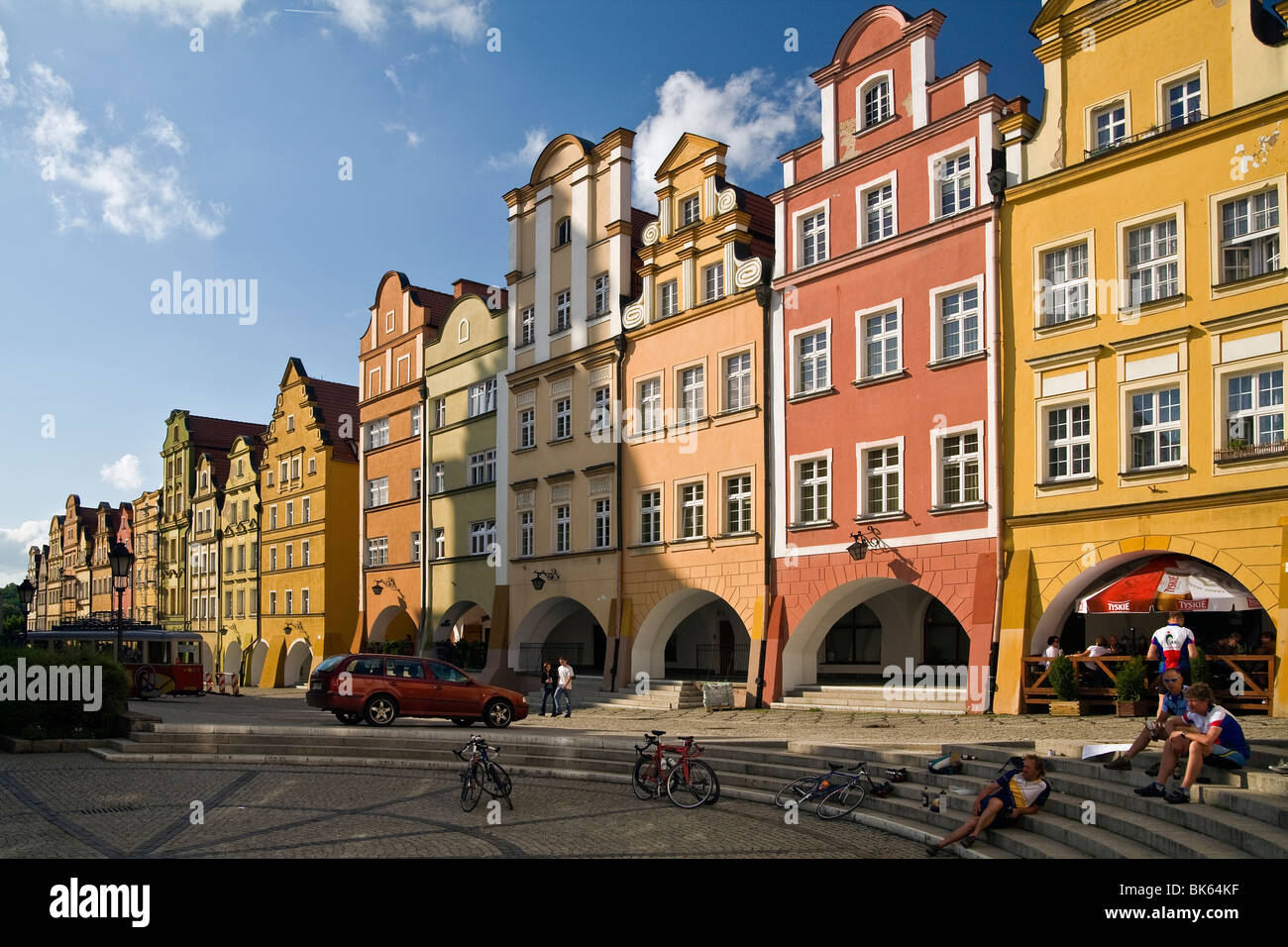 Town Square in Jelenia Gora, Poland Stock Photo - Alamy