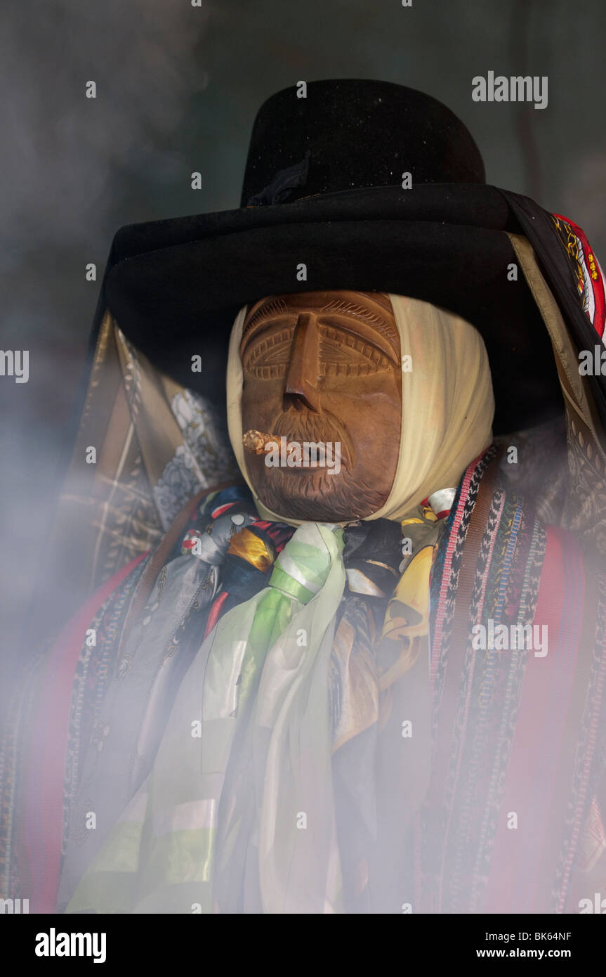 Shrine of El Maximon, Santiago Atitlan, Lake Atitlan, Guatemala ...