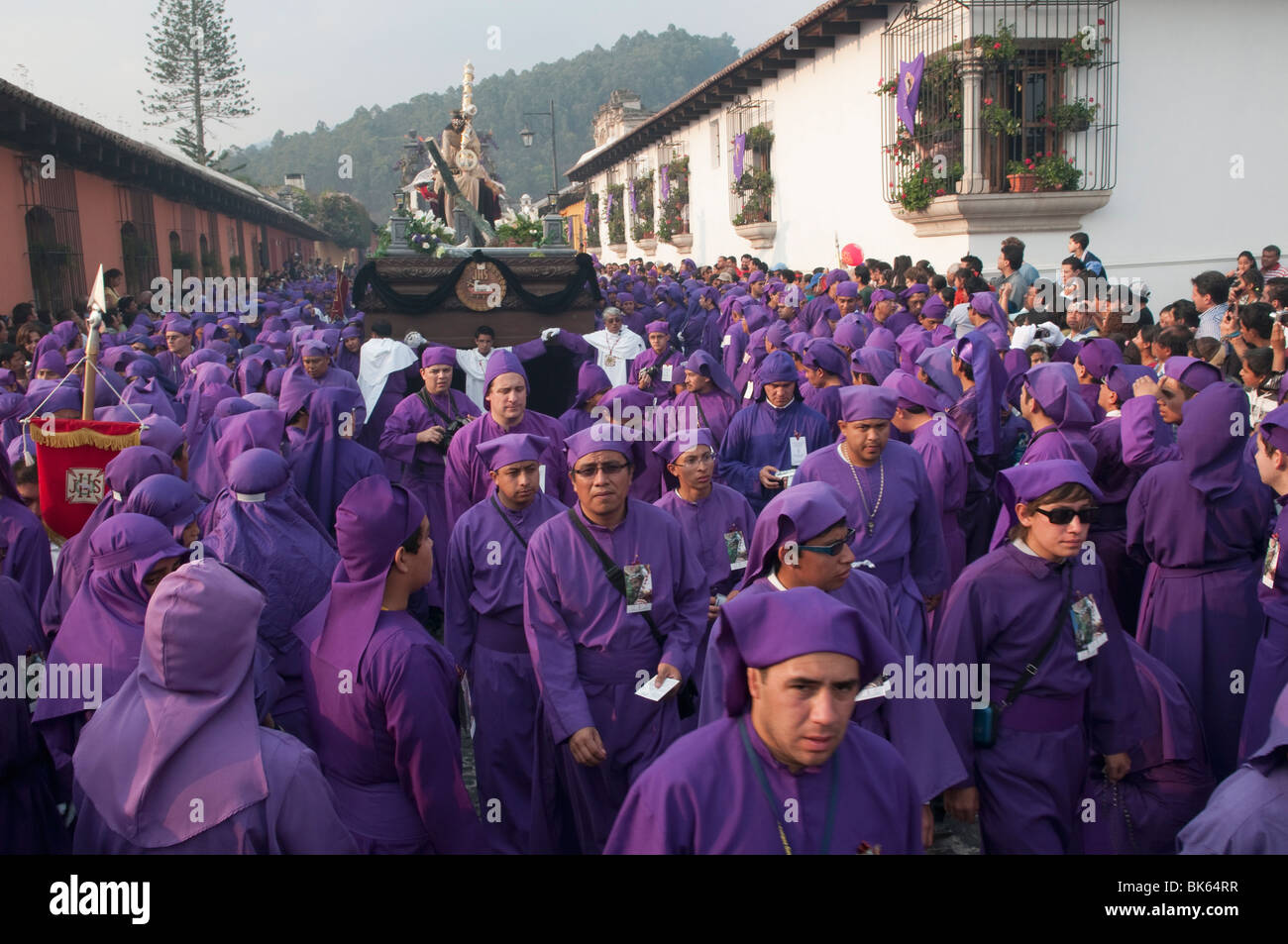 Holy Week Procession, Antigua, Guatemala, Central America Stock Photo ...