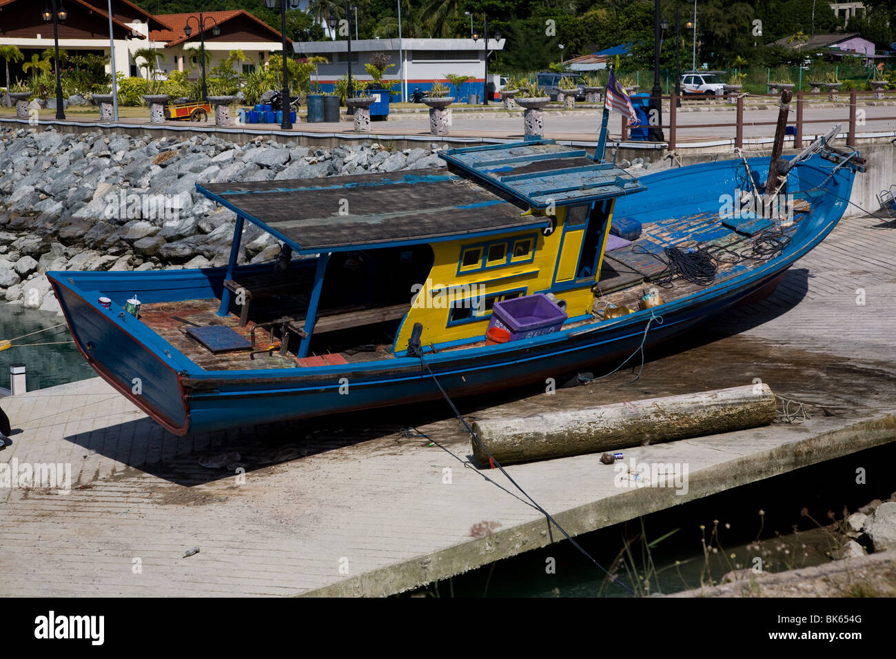 Tioman Island Marina boats malaysia Stock Photo - Alamy