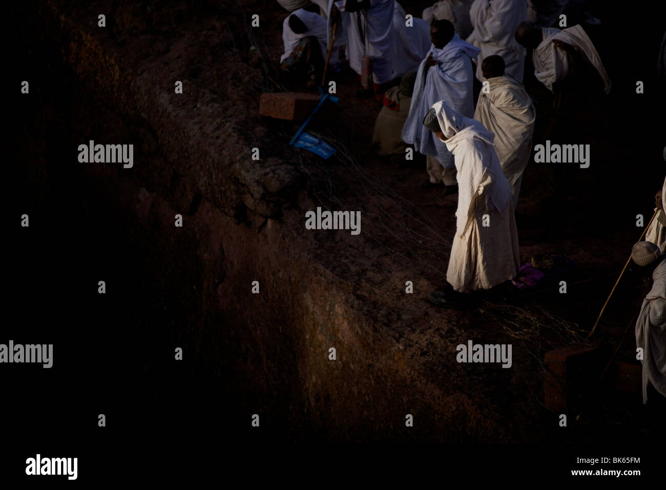 Morning Mass at the iconic Bet Giyorgis Church in Lalibela, Ethiopia ...