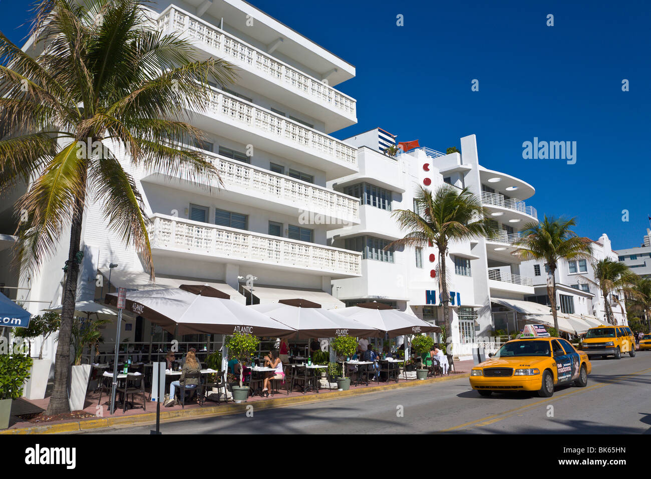 "Art Deco" Hotels, "South Beach" Miami, Florida, USA Stock Photo - Alamy