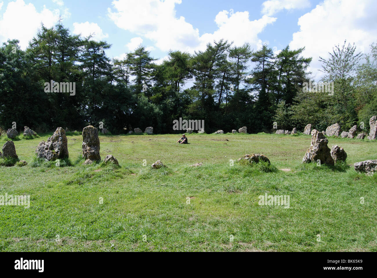 Rollrights stone circle in Long Compton Oxfordshire Stock Photo - Alamy