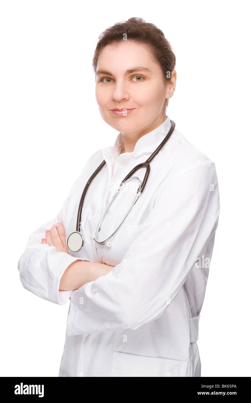 Full isolated studio picture from a doctor Stock Photo - Alamy
