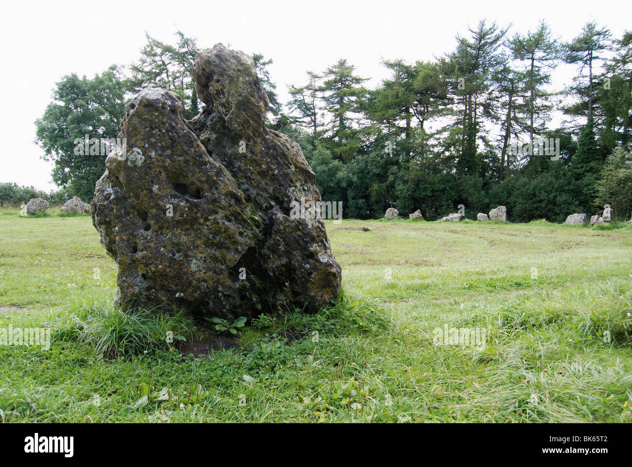 Rollrights stone circle in Long Compton Oxfordshire Stock Photo - Alamy