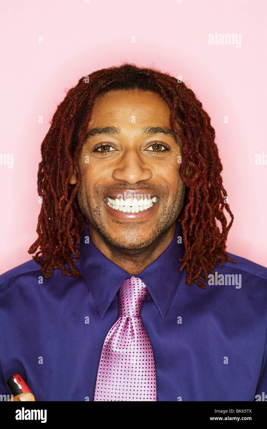 Portrait of a businessman smiling Stock Photo - Alamy