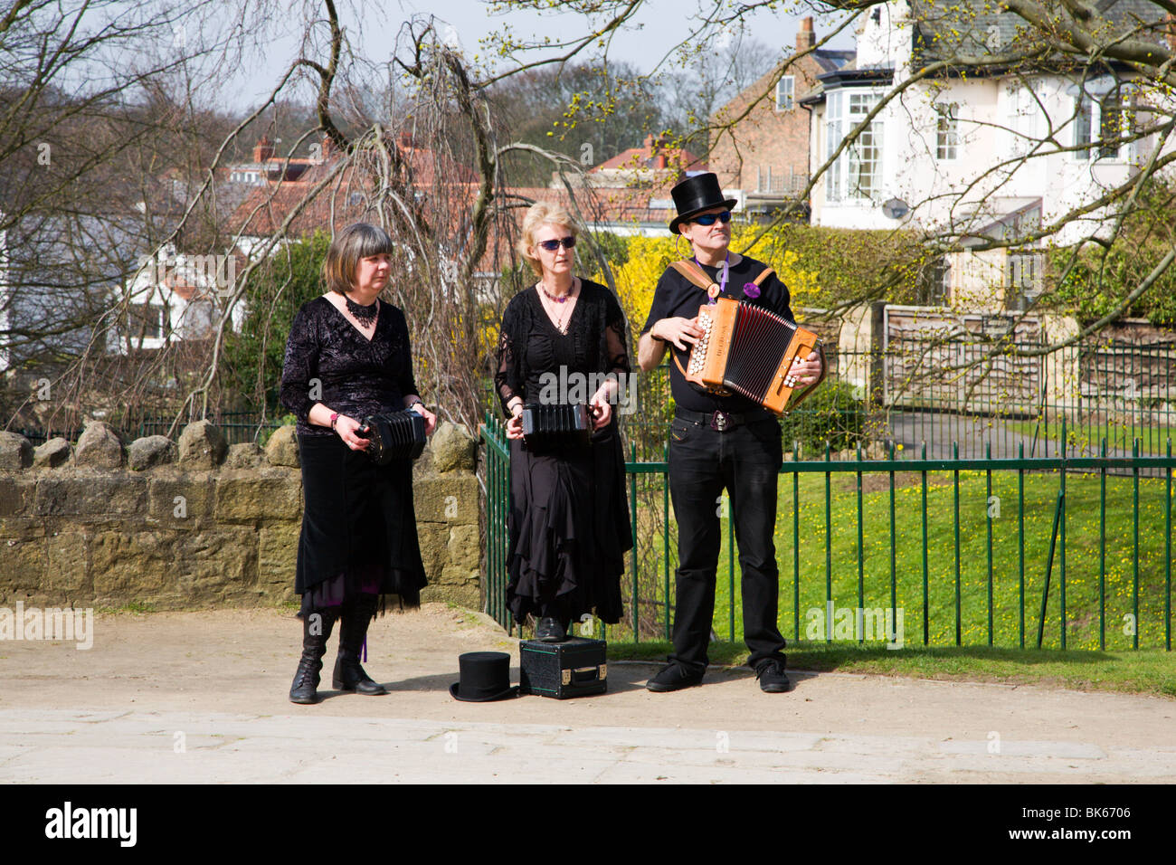 Medusa Gothic Morris Band at Knaresborough Castle Yorkshire England ...