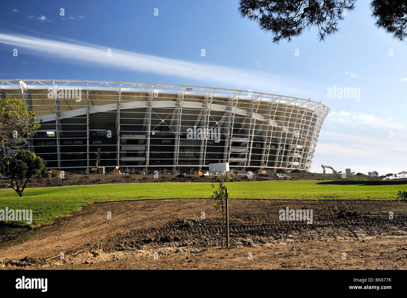 World Cup 2010, Green Point Stadium football stadium construction site ...