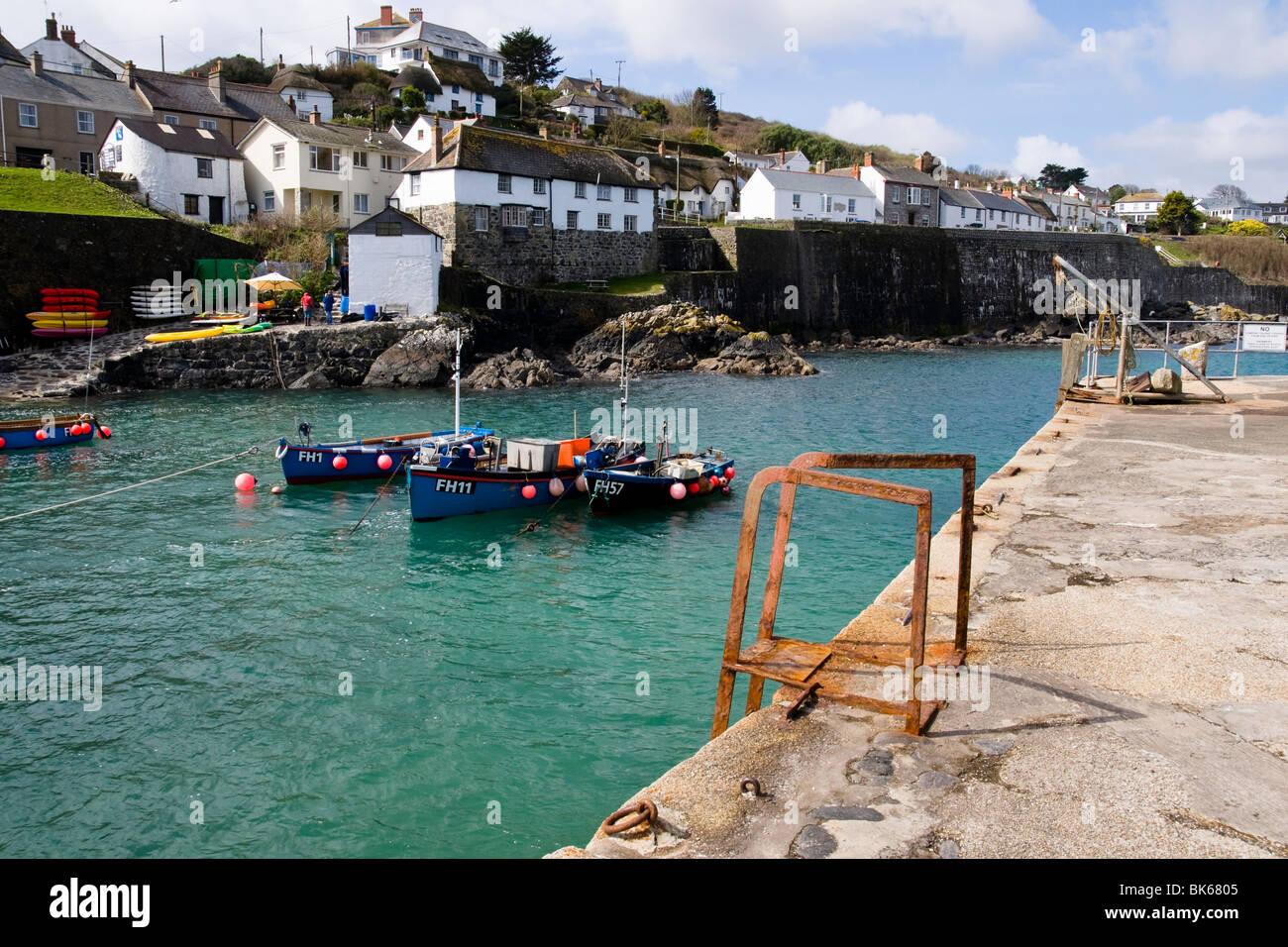 Coverack Cornwall england UK Stock Photo - Alamy
