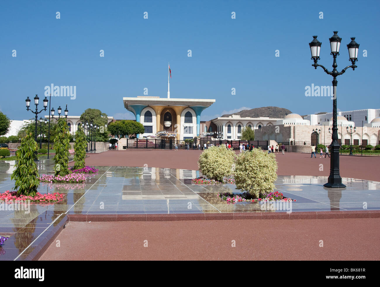 Al Alam Palace, Muscat, Oman Stock Photo - Alamy