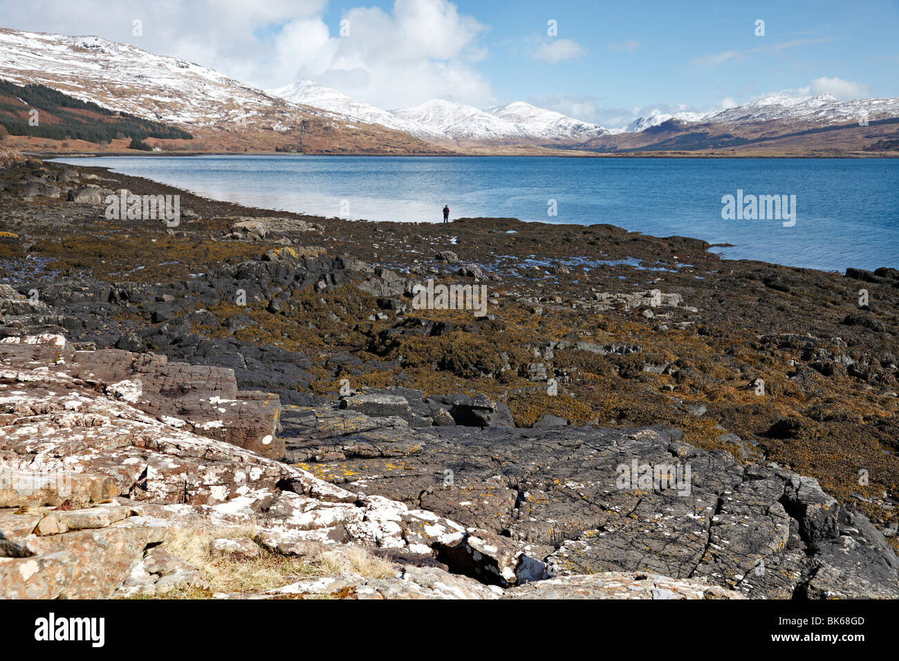 Late spring snow capped mountains hi-res stock photography and images ...